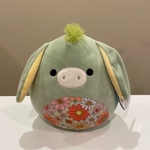 Squishmallows | Other | Nwt 75 Juniper The Green Donkey With Floral ...